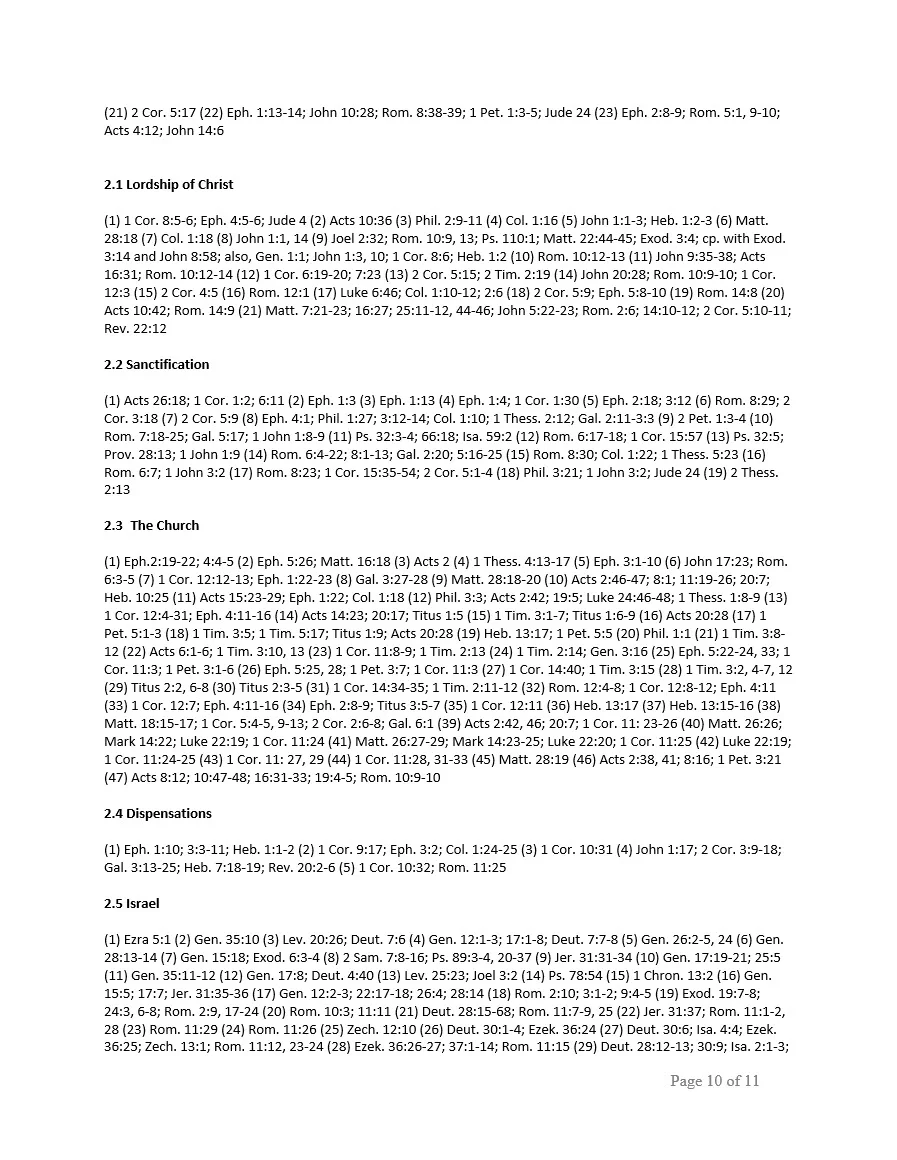 Full Doctrinal Statement — Rice Lake Bible Chapel