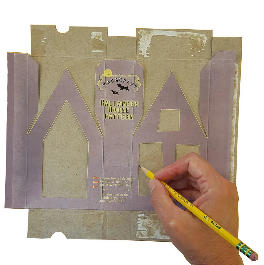 Haunted houses with light-up windows made from any empty Annie's type ...