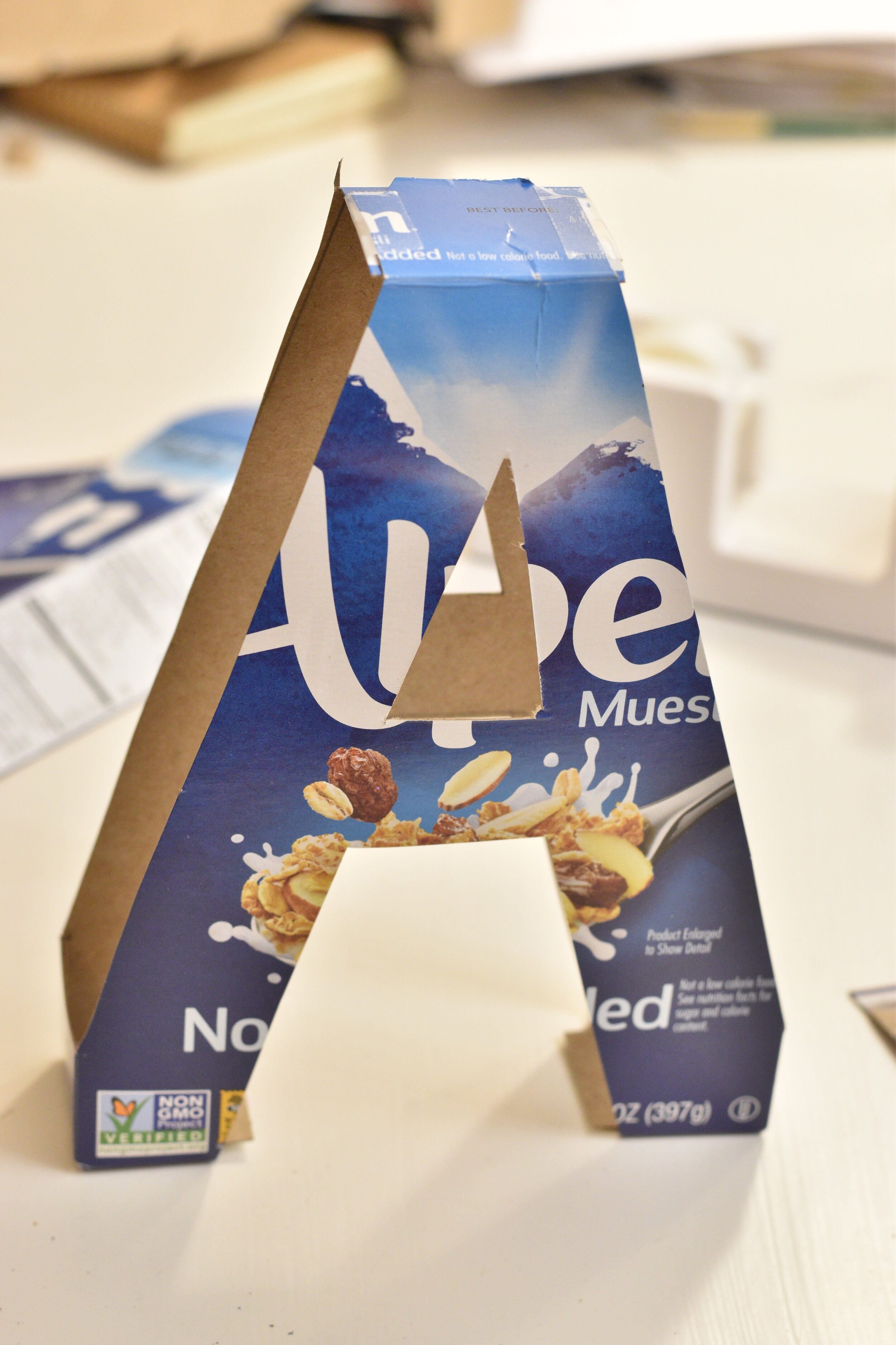 Make sensational 3-D letters out of empty boxes. Easy to do with just ...