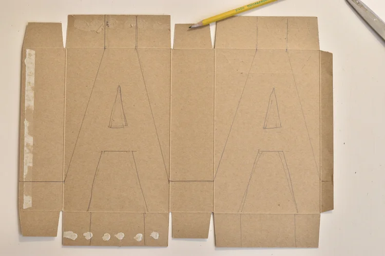 Make sensational 3-D letters out of empty boxes. Easy to do with just ...
