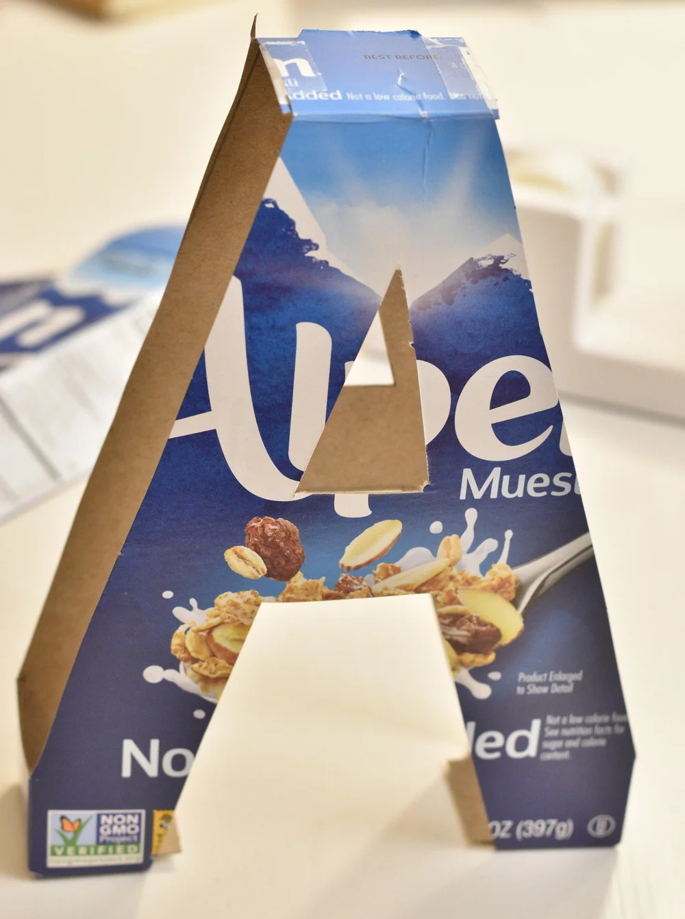 Make sensational 3-D letters out of empty boxes. Easy to do with just ...
