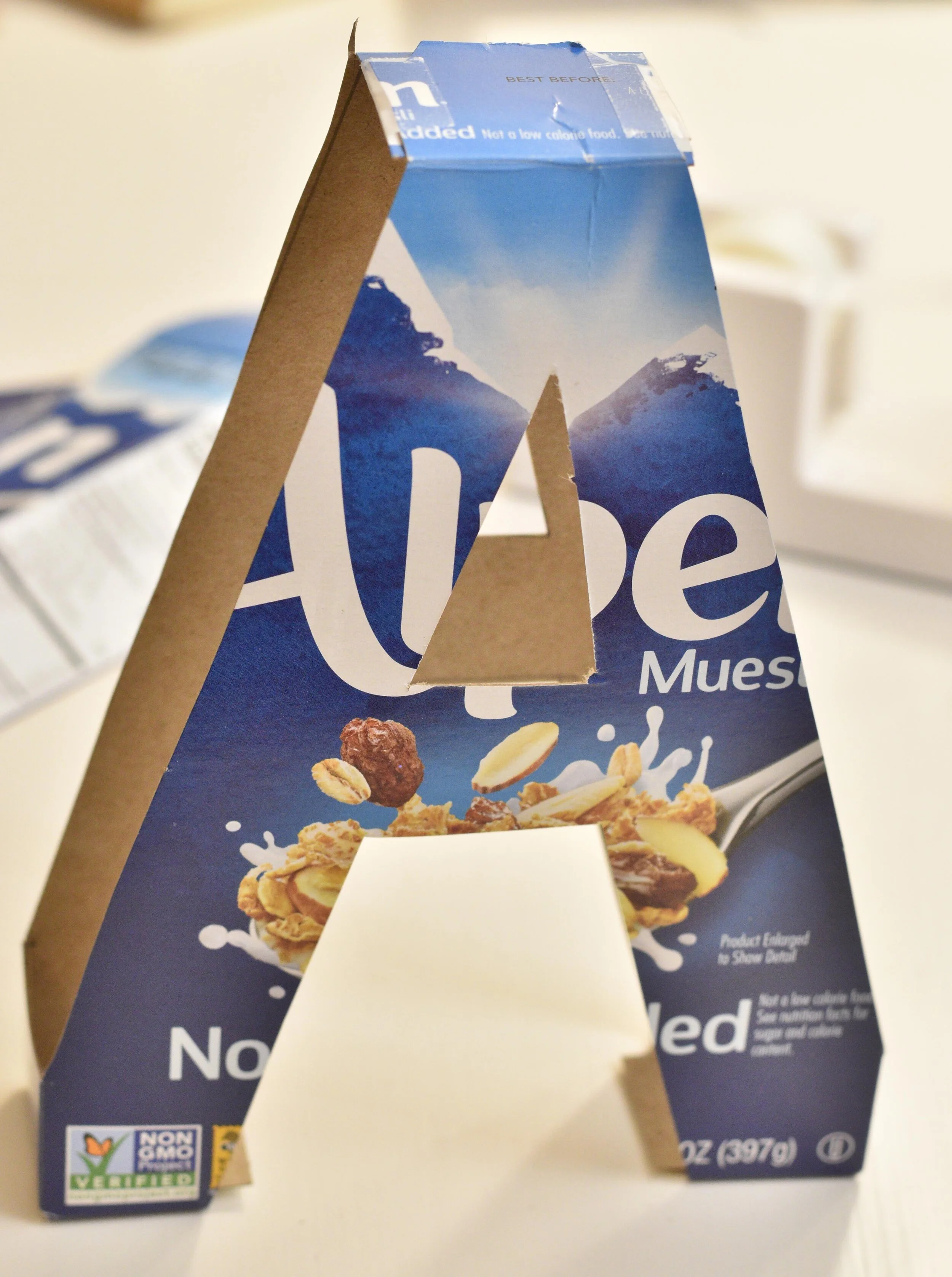 Make sensational 3-D letters out of empty boxes. Easy to do with just ...