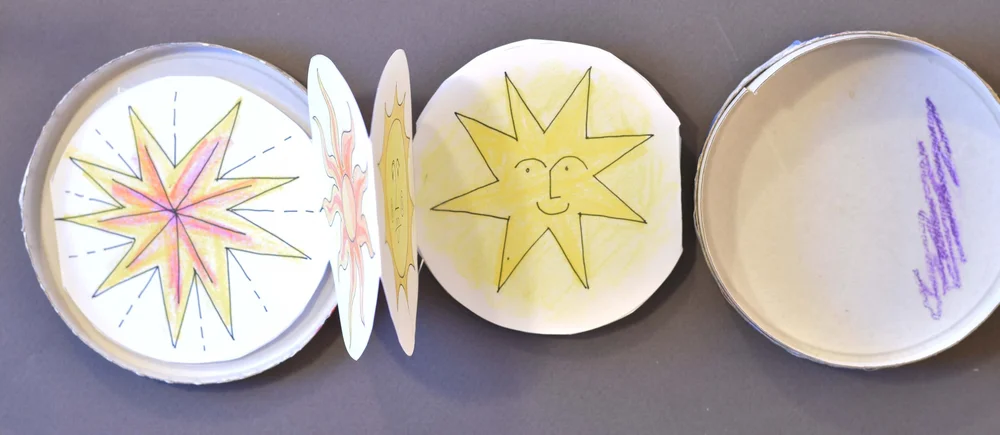 Amazing round book you make in minutes out of a circular cheese box ...