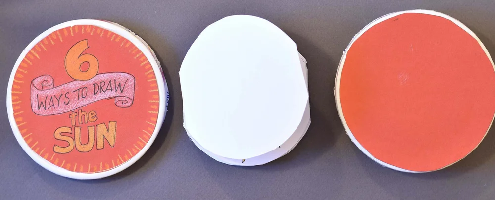 Amazing round book you make in minutes out of a circular cheese box ...