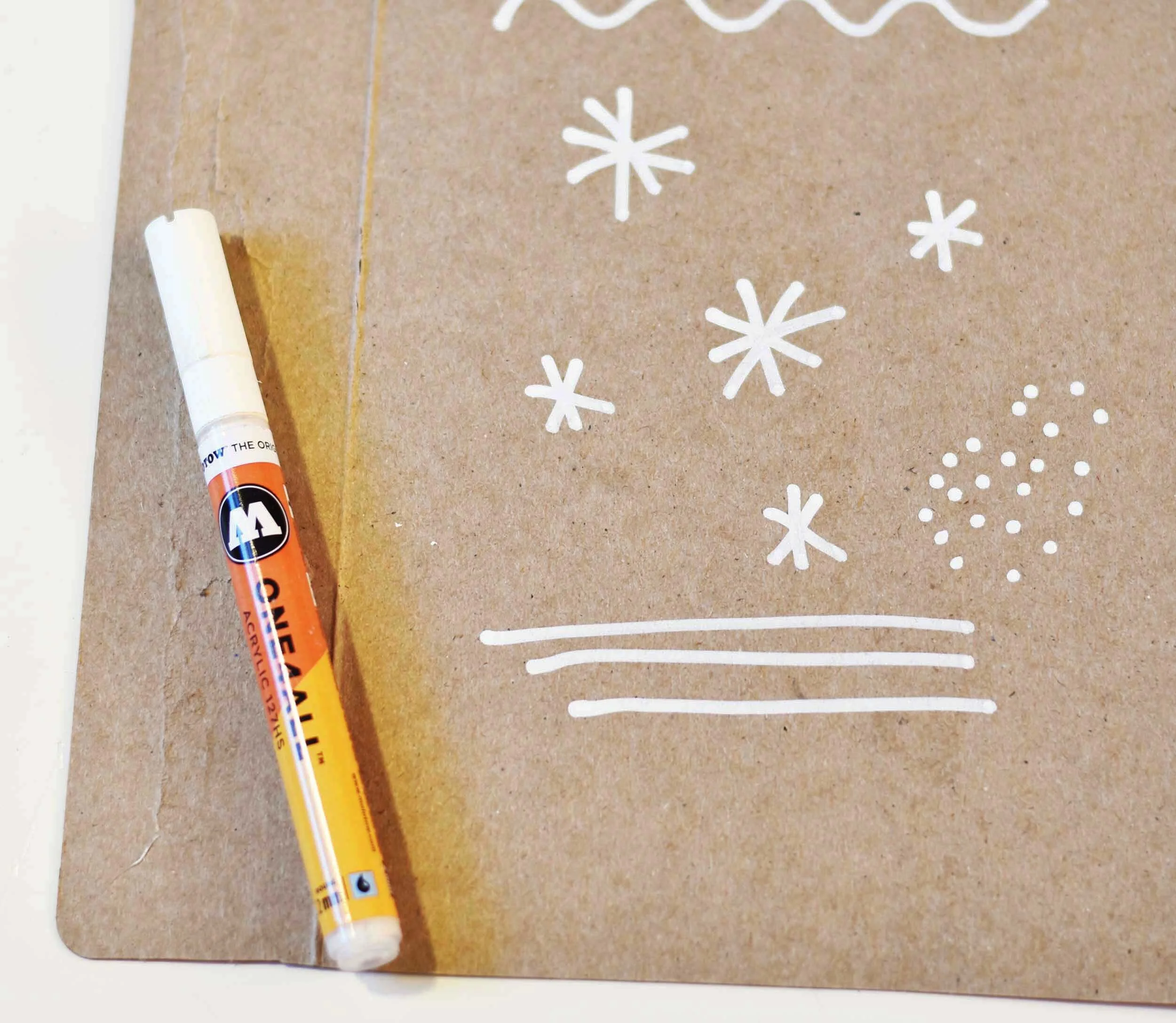 Tips for coloring on brown kraft paperboard using things you already ...