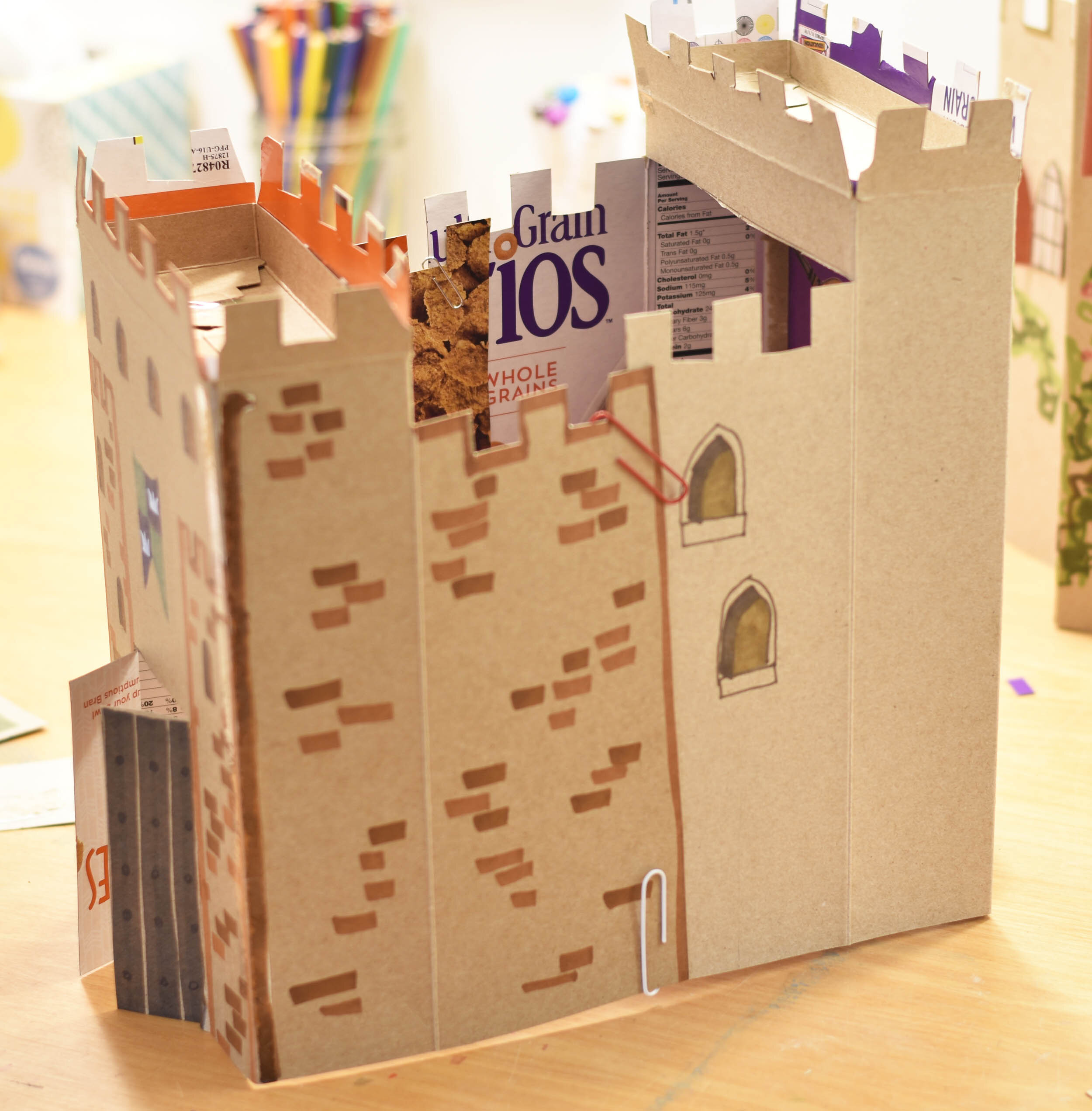 Cereal Box Castle craft. Make an awesome castle to play with out of any ...