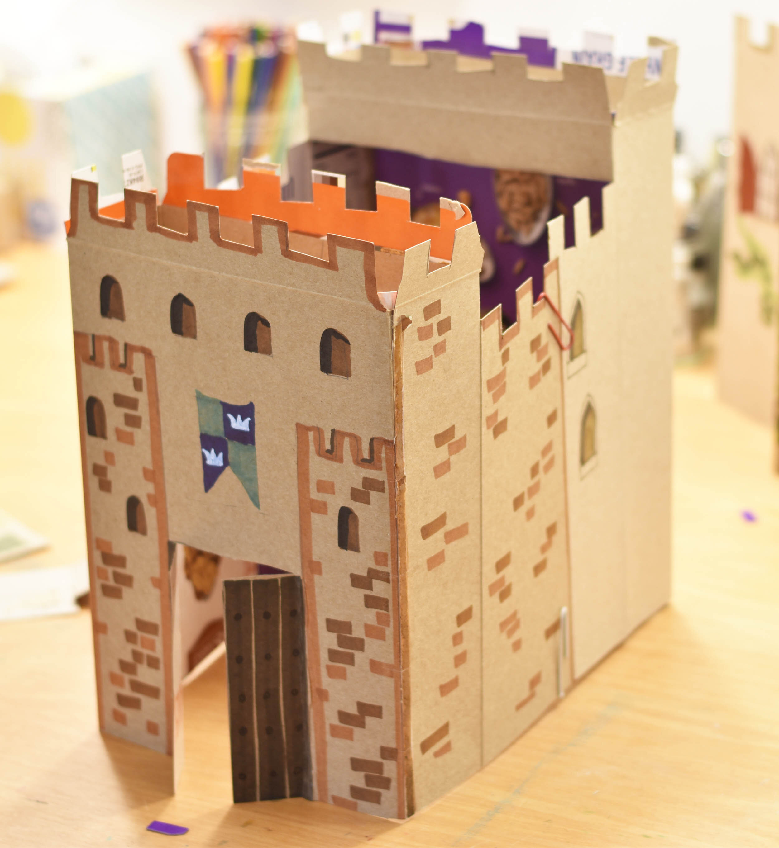 Cereal Box Castle craft. Make an awesome castle to play with out of any ...