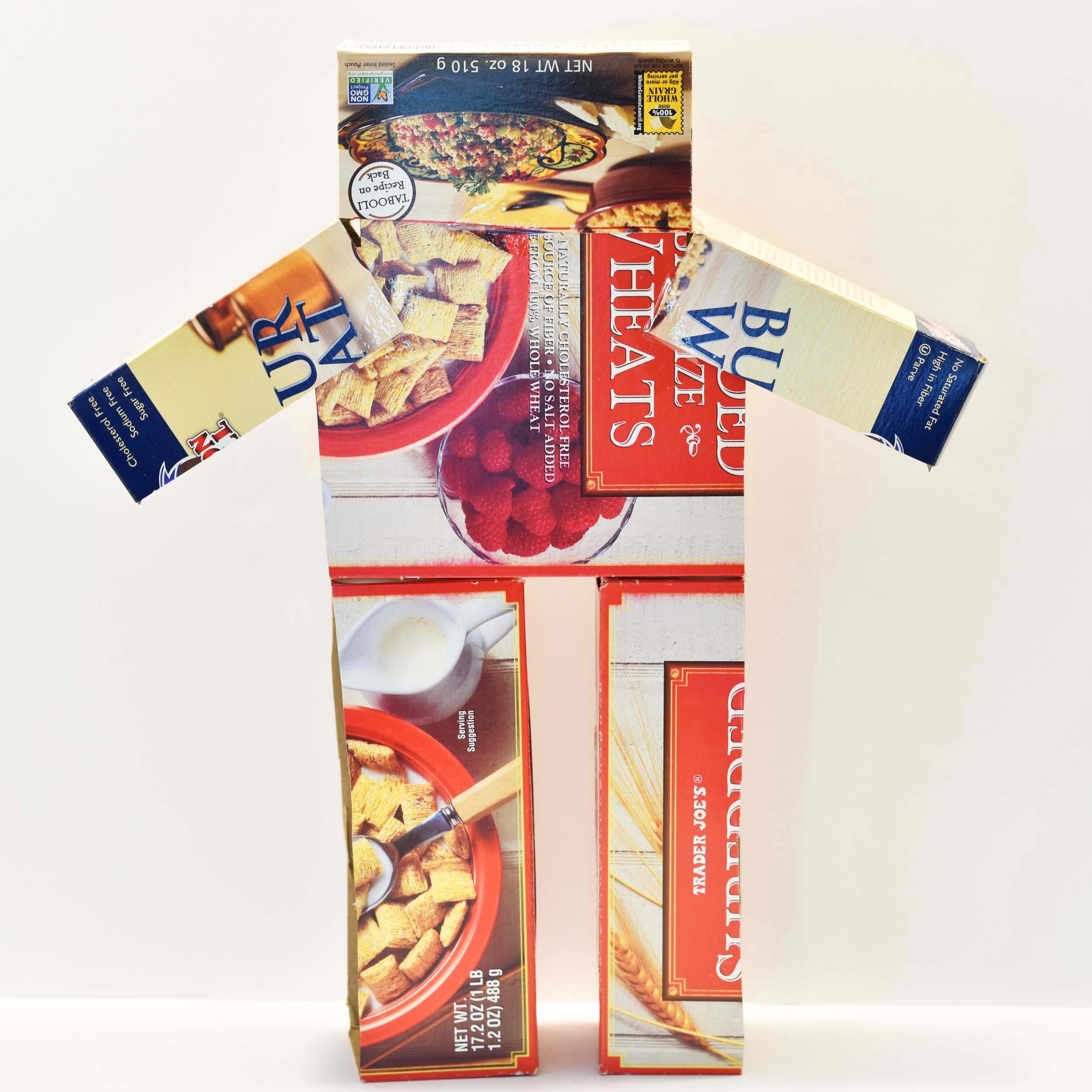 Robox! An easy robot craft made from empty boxes and tape. No cleanup ...