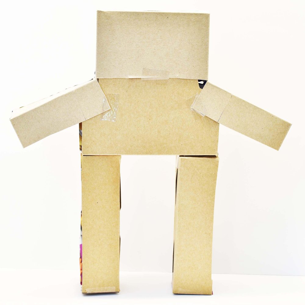Robox! An easy robot craft made from empty boxes and tape. No cleanup ...