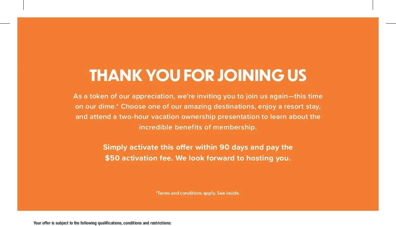 Holiday Inn Club Vacations - Tour No Buy — GLORIA VALADEZ