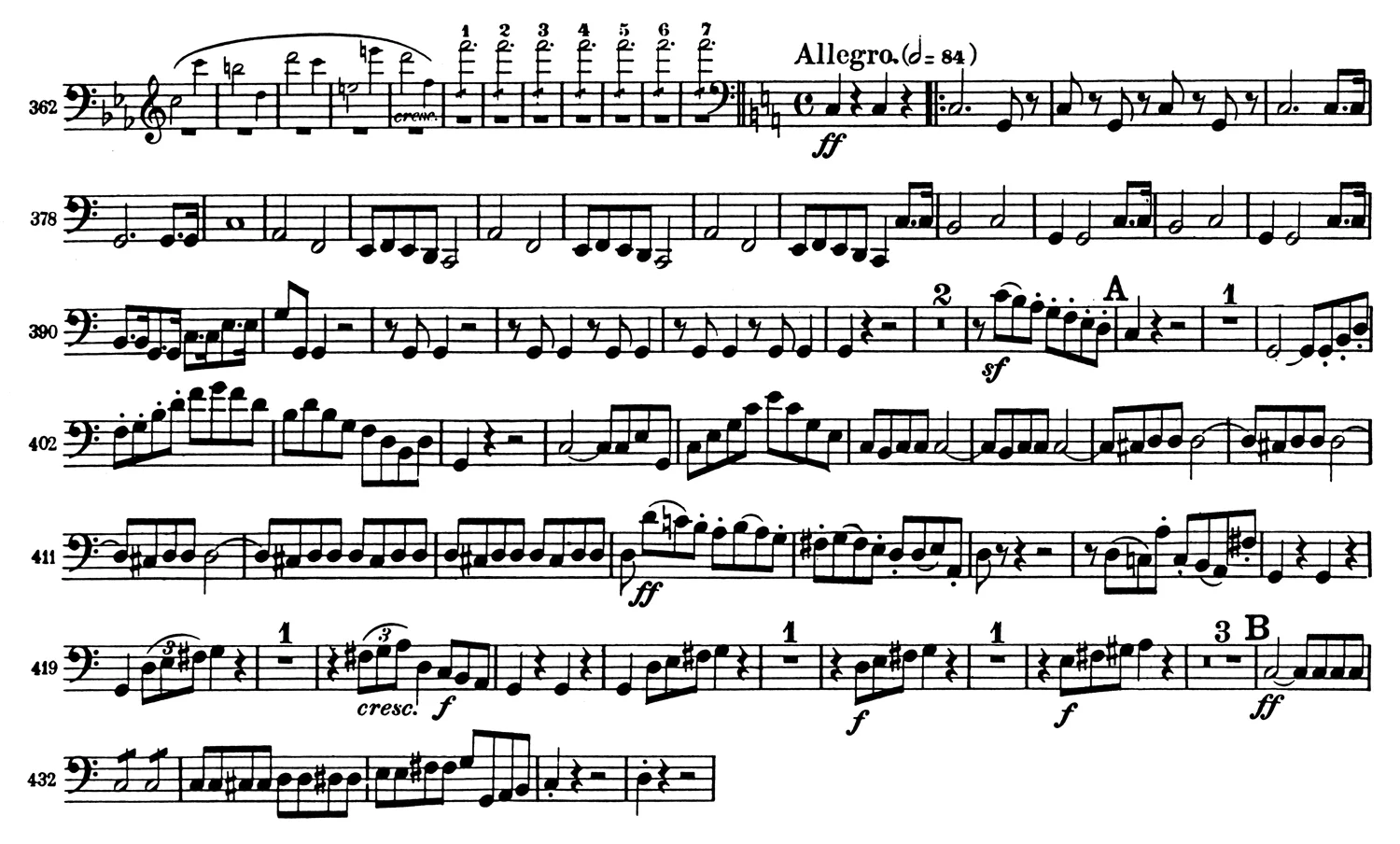 IV. Allegro - mm. 374 to 436 — The Orchestral Bassoon