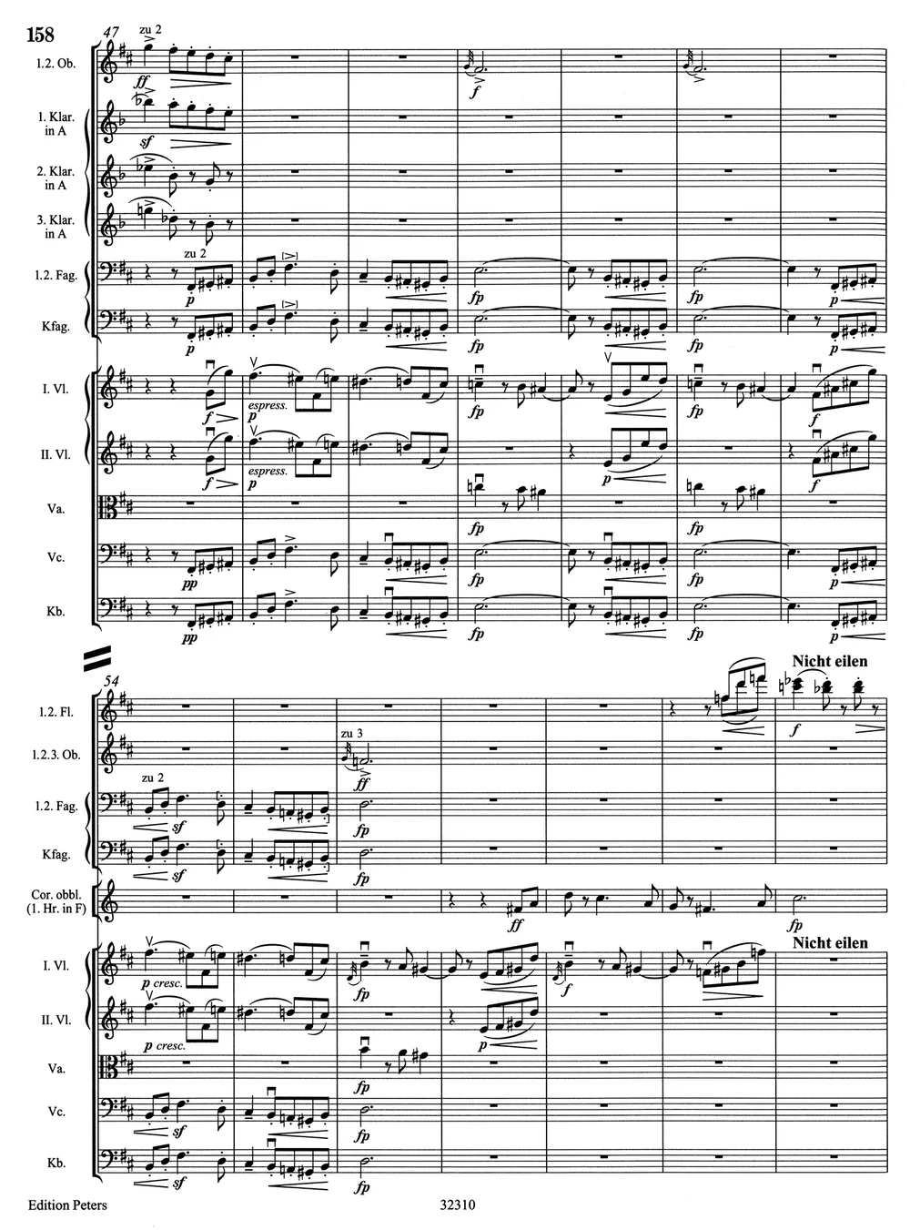 III. Scherzo: Kraftig, nicht zu schnell. - bar 8 to bar 17 of Rehearsal 2 — The Orchestral Bassoon