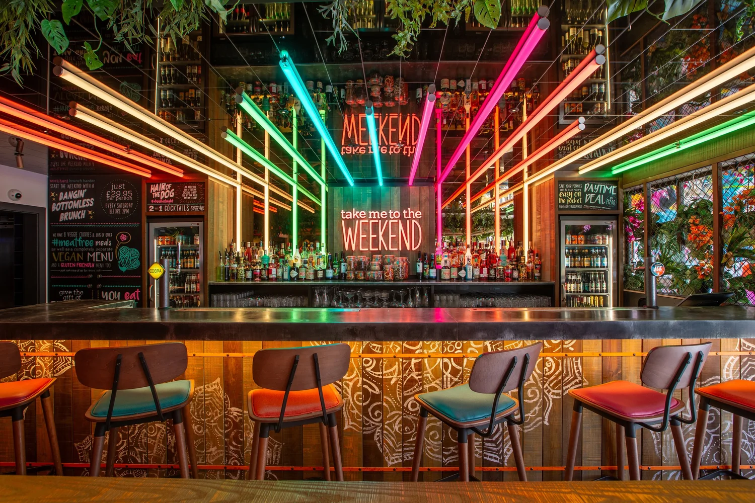 Tamatanga, Leeds - Bold, bright and beautiful restaurant design ...