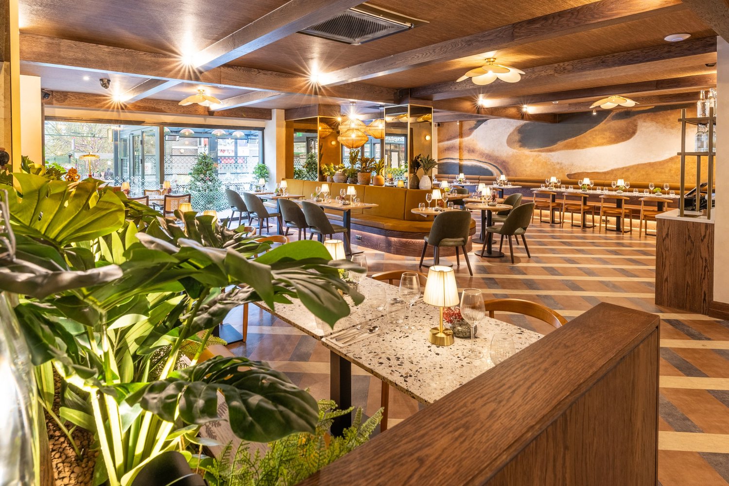India Bistro Chapel Allerton Interior Design | Modern Indian Restaurant ...