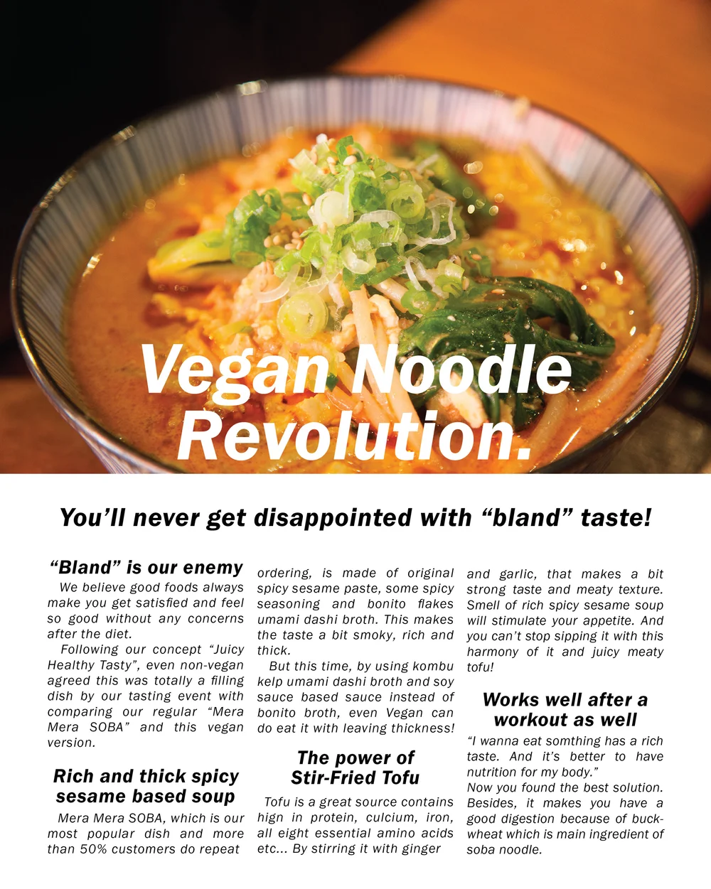 For Vegan (cocoron) — Soba Noodle (cocoron) / Shabushabu Mayumon ...