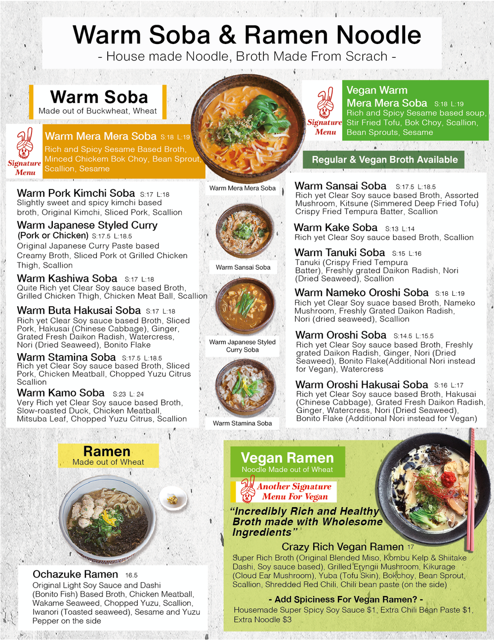 Menu (Takeout / Delivery / Dining) — Soba Noodle (cocoron) / Shabushabu ...