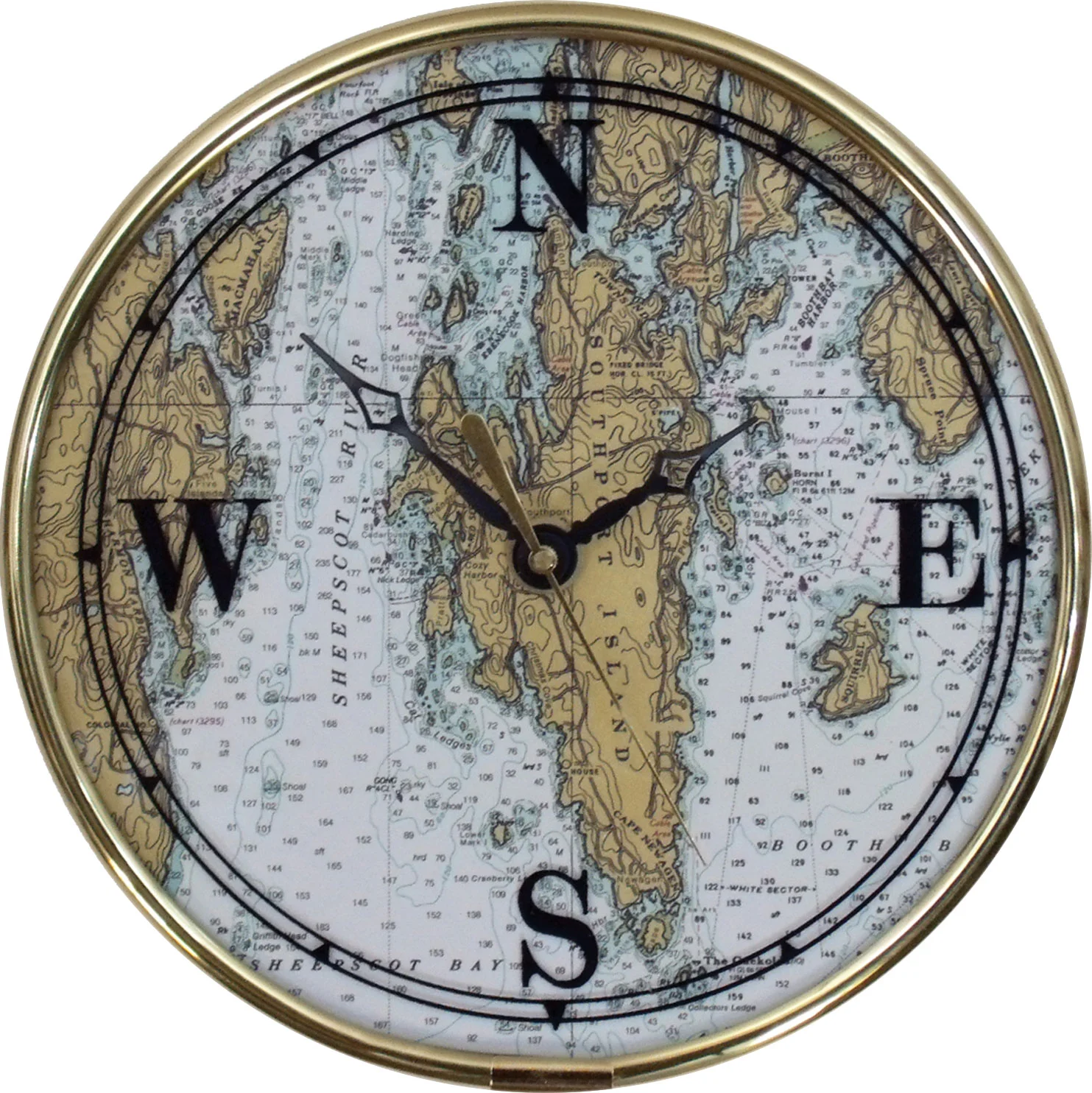 Time Clock — Pod of EdgecombCustom Handmade Nautical Chart Clocks
