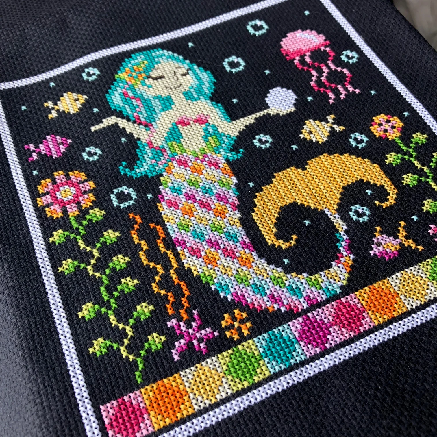 Rainbow Mermaid — Shannon Christine Designs Cross Stitch Patterns