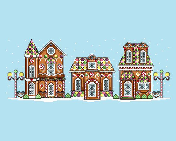 Gingerbread Street — Shannon Christine Designs Cross Stitch Patterns