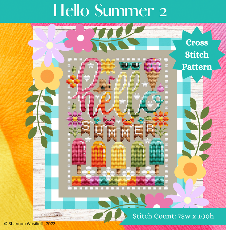 Hello Summer 2 — Shannon Christine Designs Cross Stitch Patterns