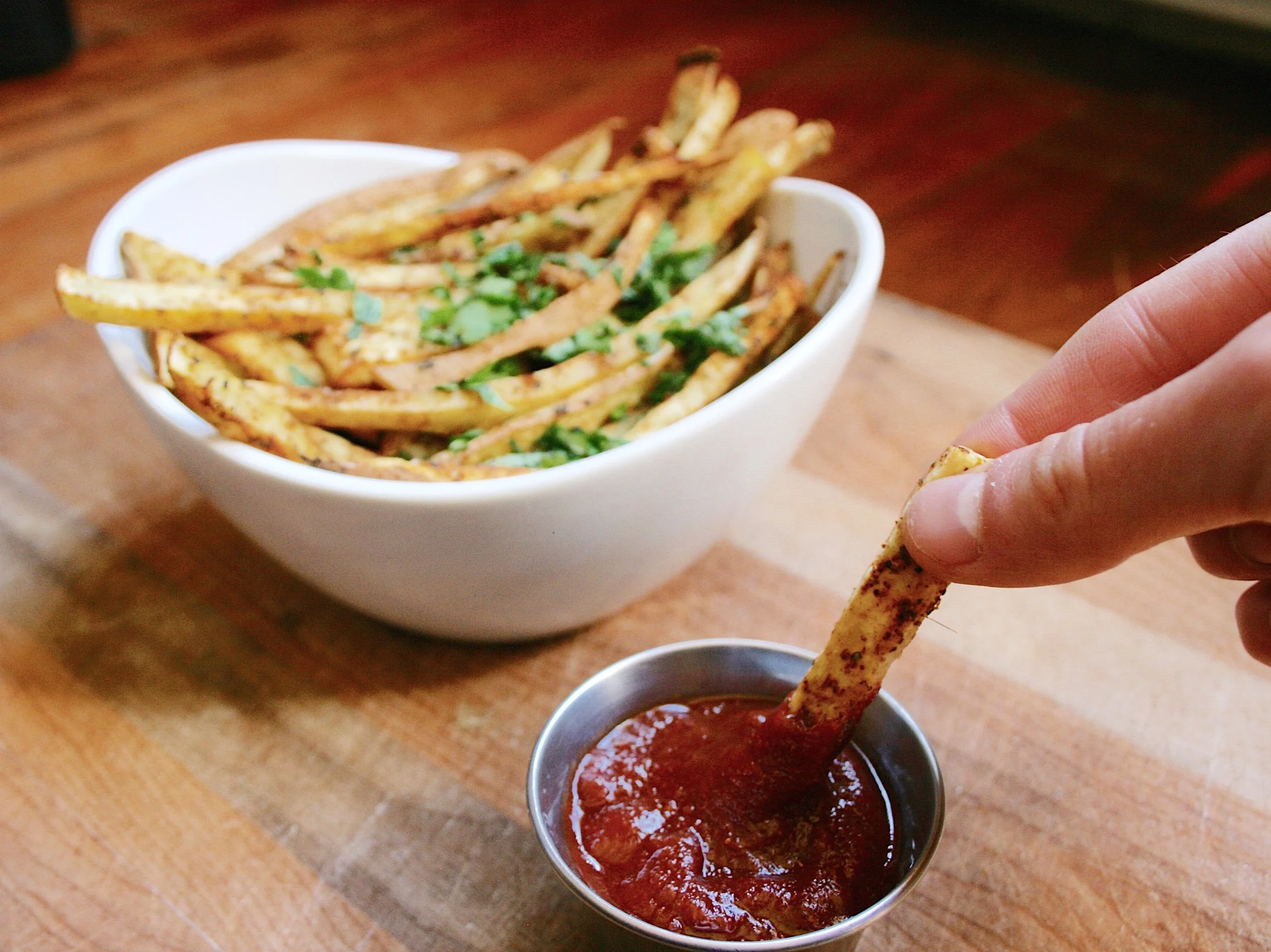 The Wellness Rookie-Mexican Street Fries + Spicy Ketchup