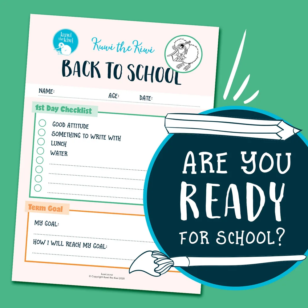 Back to School Checklist — Kuwi the Kiwi