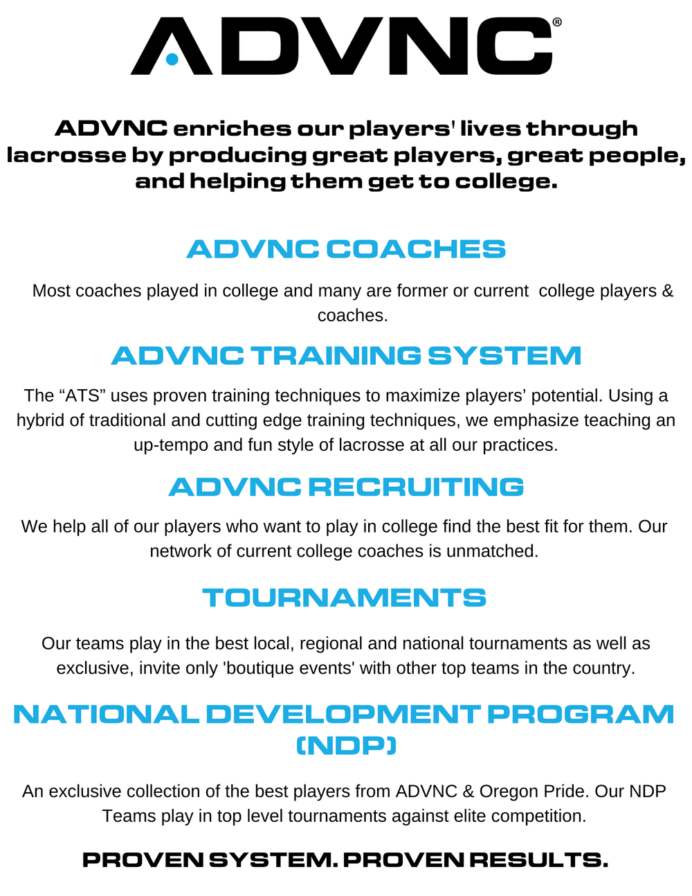 Girls NDP Teams | ADVNC Lacrosse