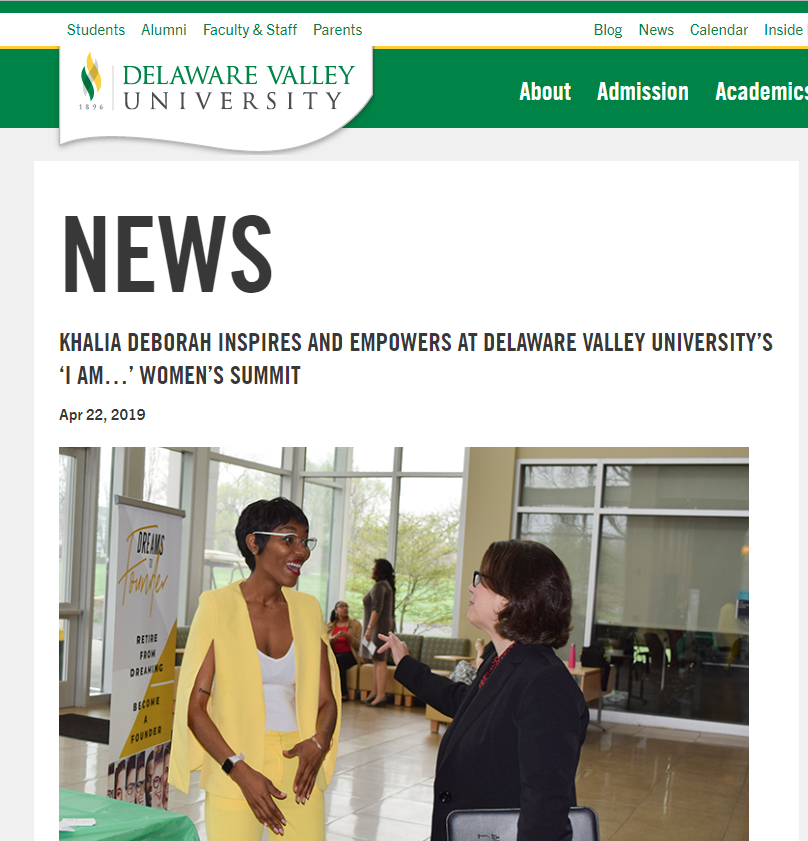 Khalia Deborah Inspires + Empowers — Khalia Deborah Stokes-News