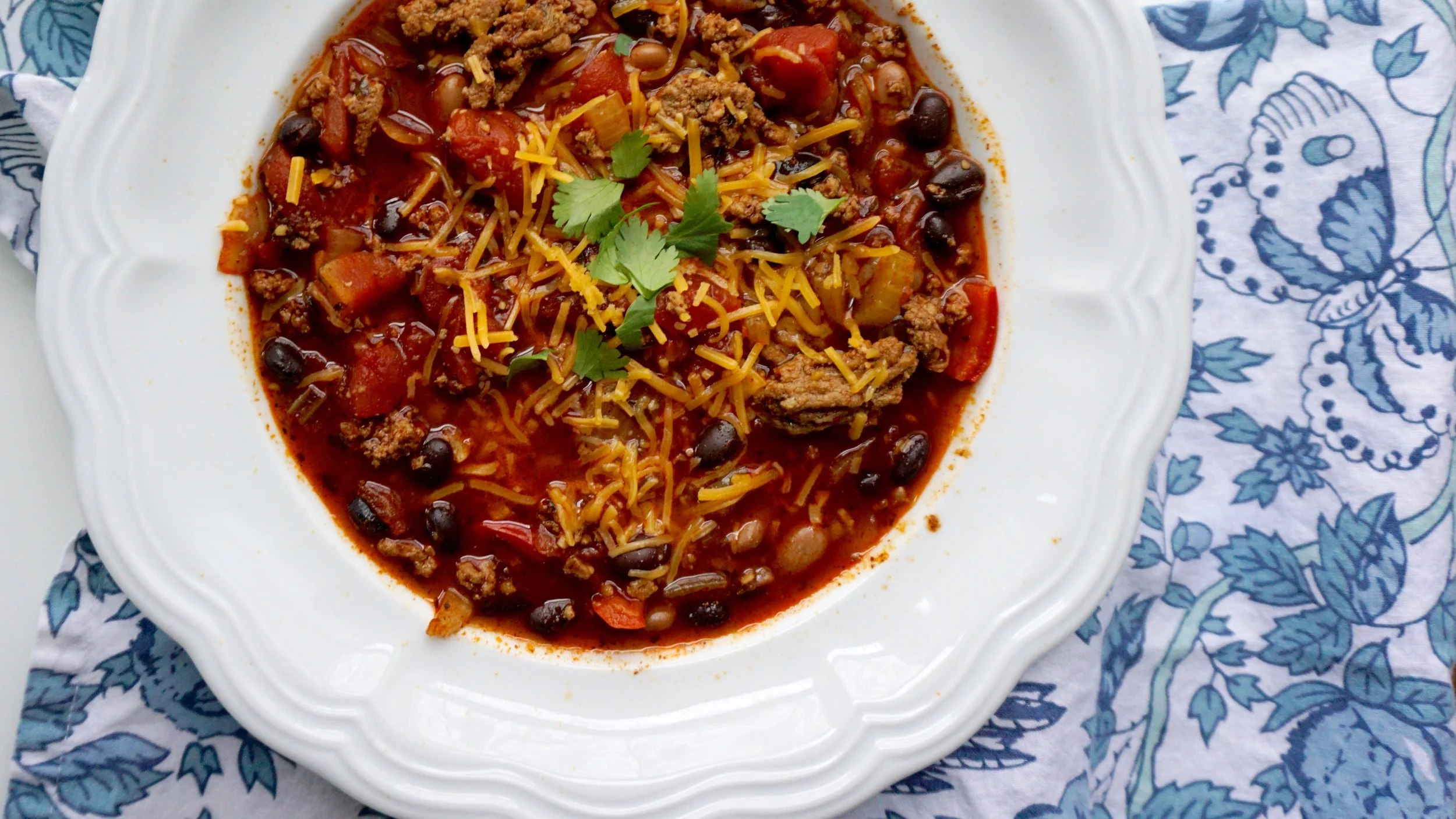 Anthony's Chun-ky Chili — with a little grace