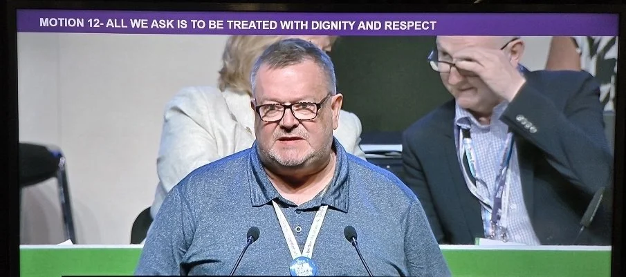 Dave Ferguson, Deputy Branch Secretary for Police Staff Scotland, spoke ...