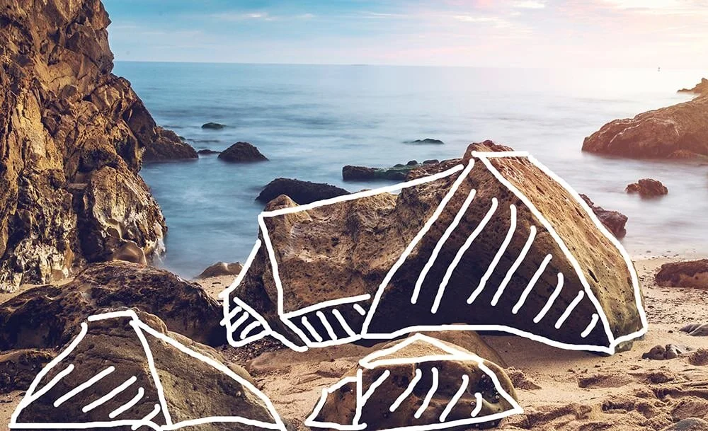 How to Draw Rocks and Mountains in a quick Landscape Sketch