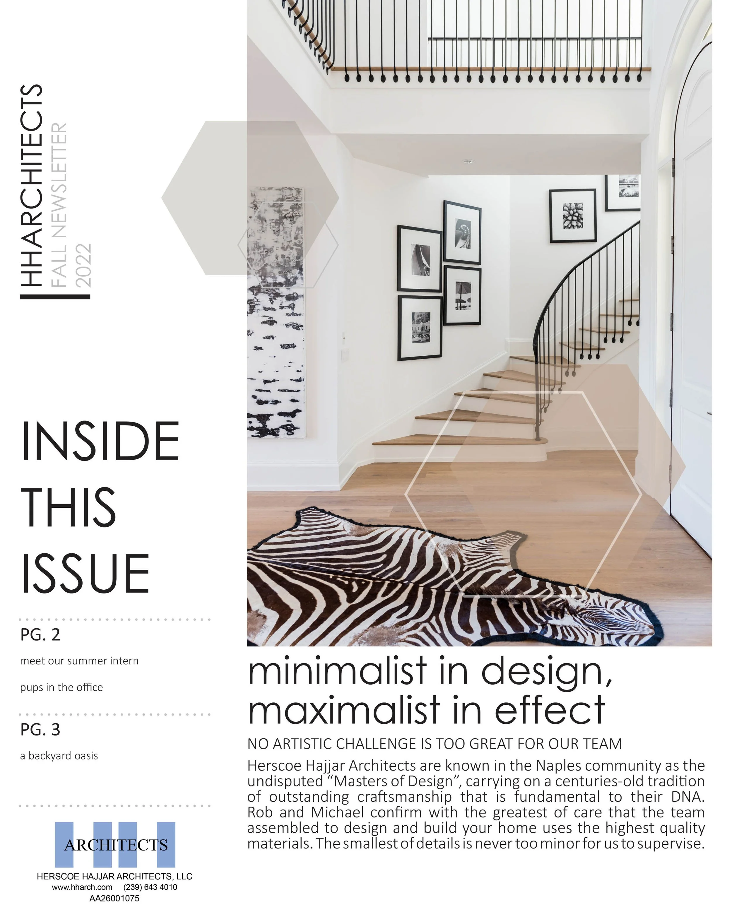 HH Architects: Fall Newsletter 2022 — Herscoe Hajjar Architects, LLC