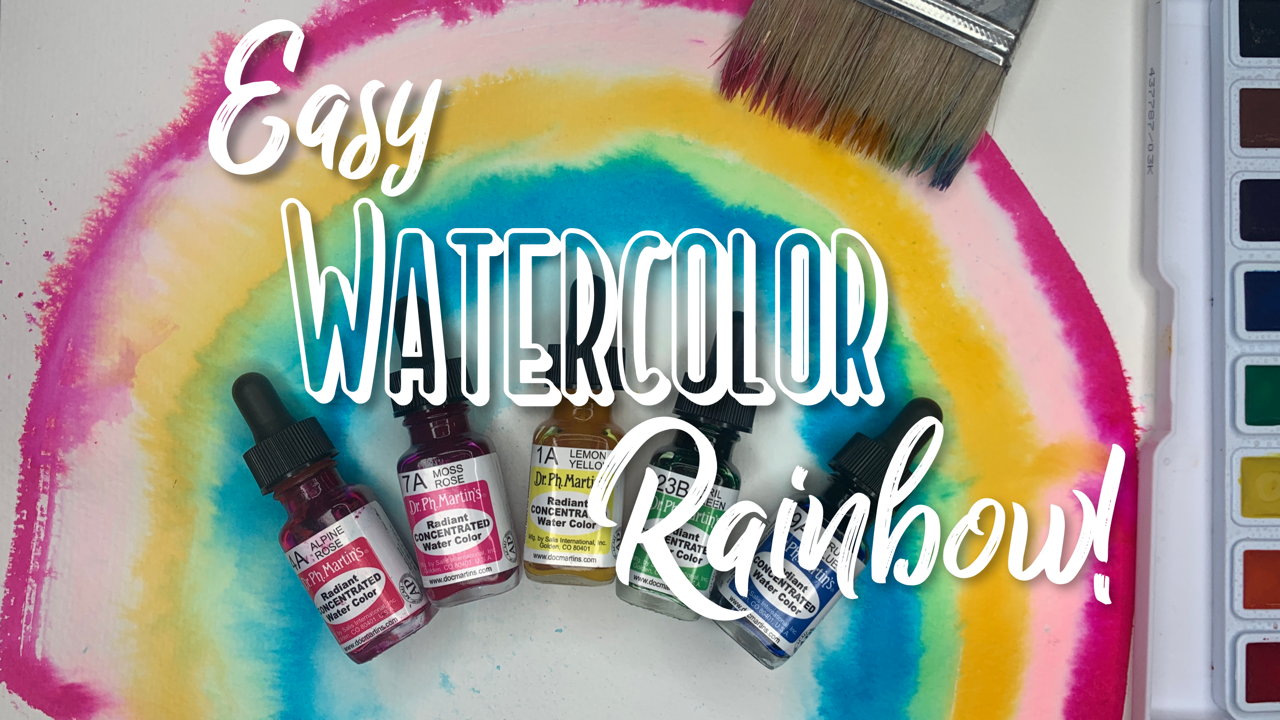 Easy Watercolor Rainbow TUTORIAL — Jordan Swain
