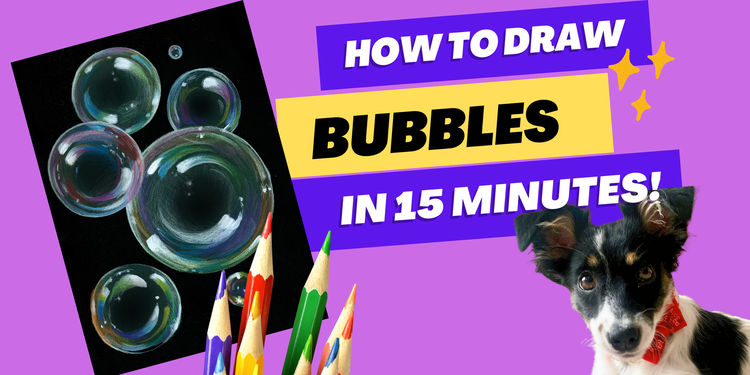 How to draw colored pencil bubbles! Quick and easy beginner lesson ...