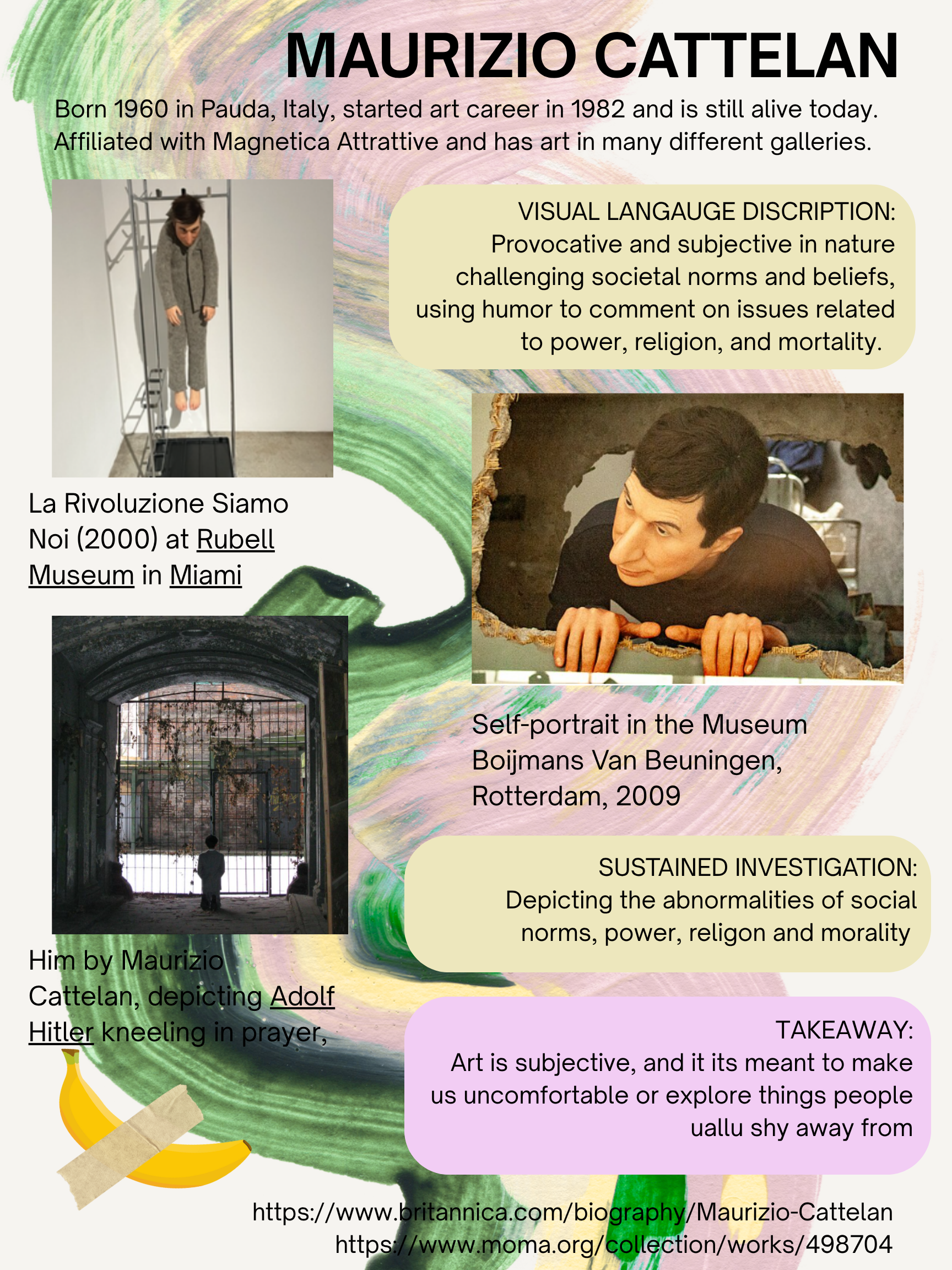 AP and Advanced Art Artist Research Poster Assignment: — Jordan Swain