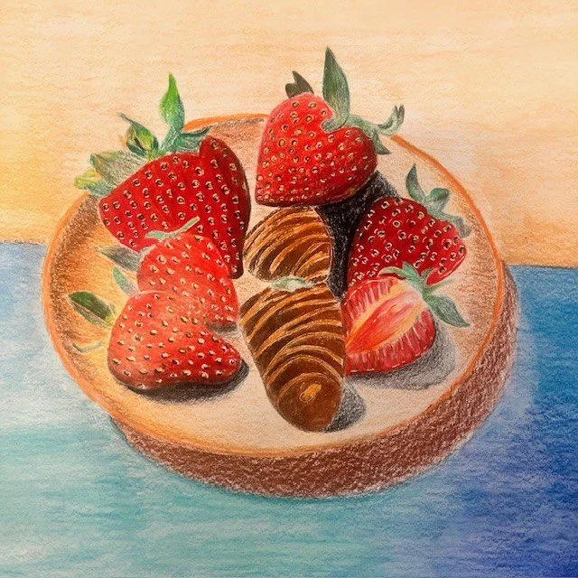 Colored Pencil candy drawing project — Jordan Swain