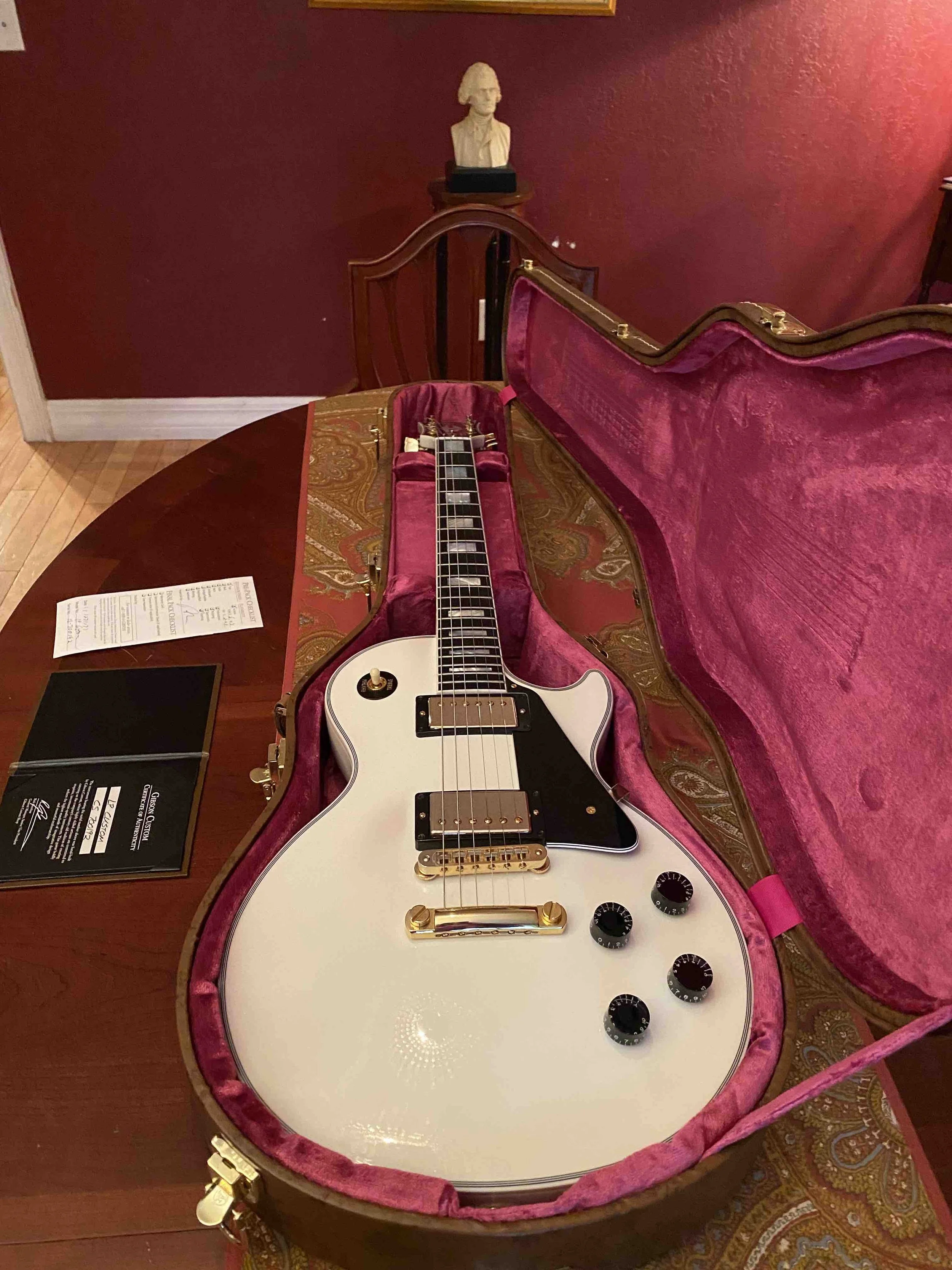 2017 Gibson Les Paul Custom Alpine White Custom Shop - SOLD — Winter ...