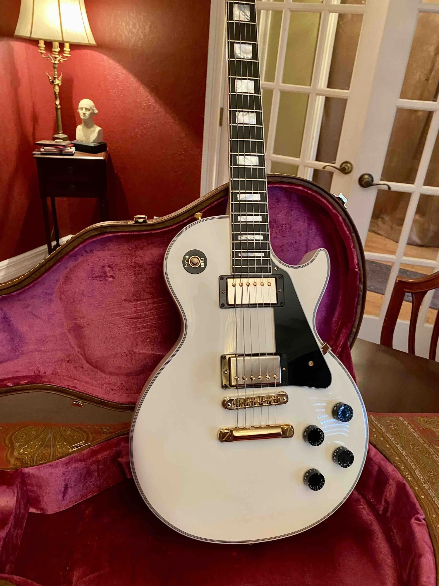 2017 Gibson Les Paul Custom Alpine White Custom Shop - SOLD — Winter ...