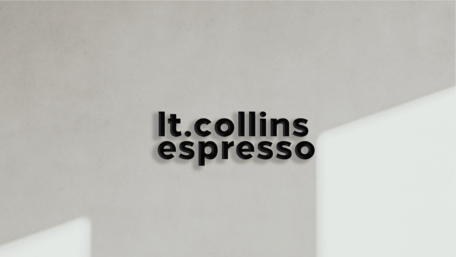 Little Collins St Espresso designed by BrandWorks for Changsha China.