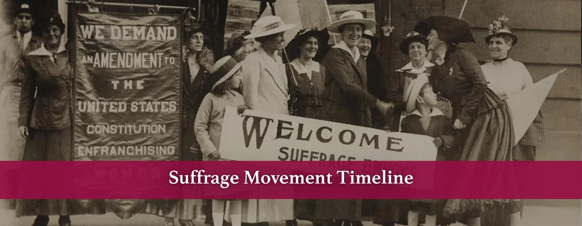Suffrage Movement Timeline — History of U.S. Woman's Suffrage