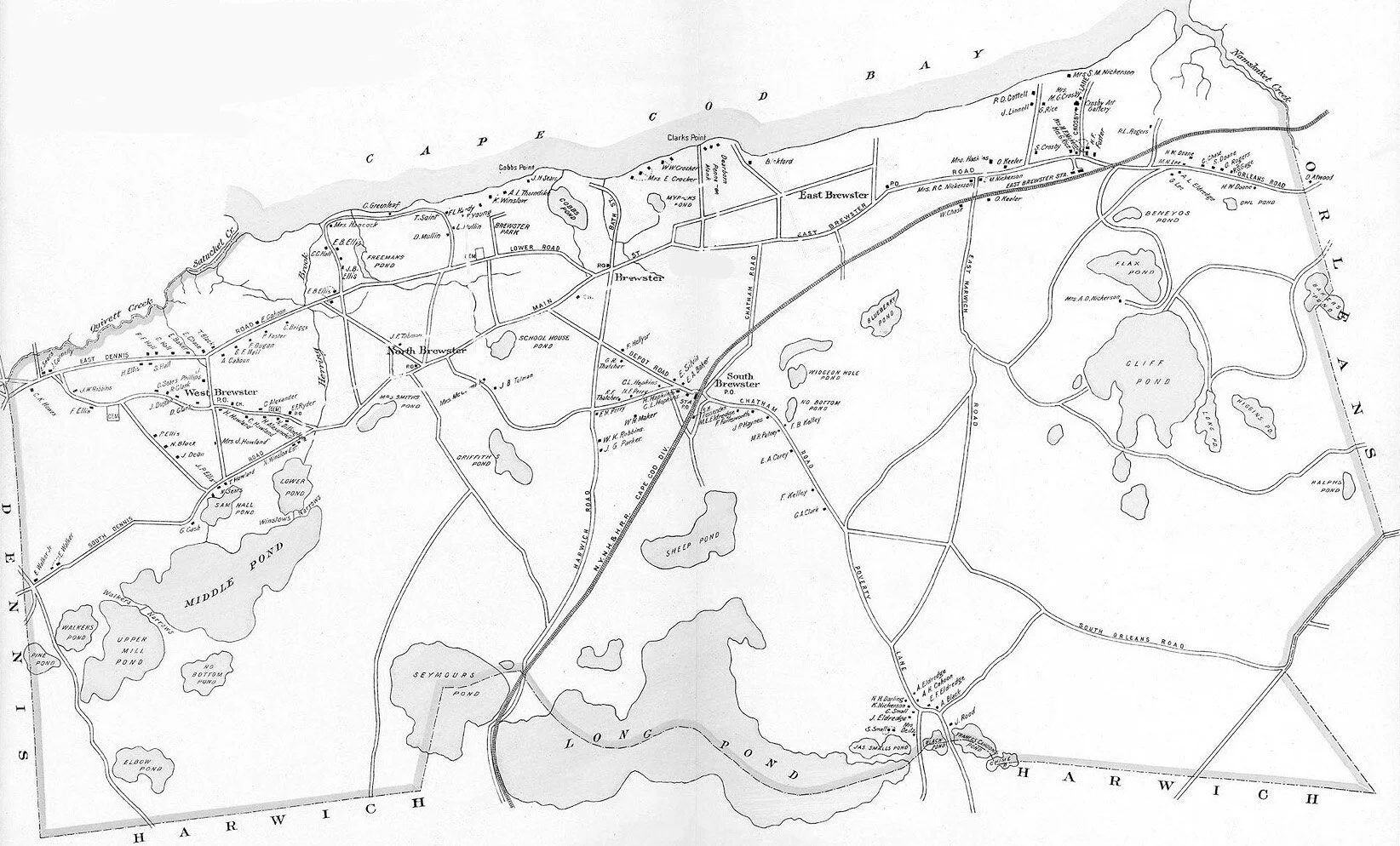 In the Attic – 1880s Brewster Map — Brewster Historical Society