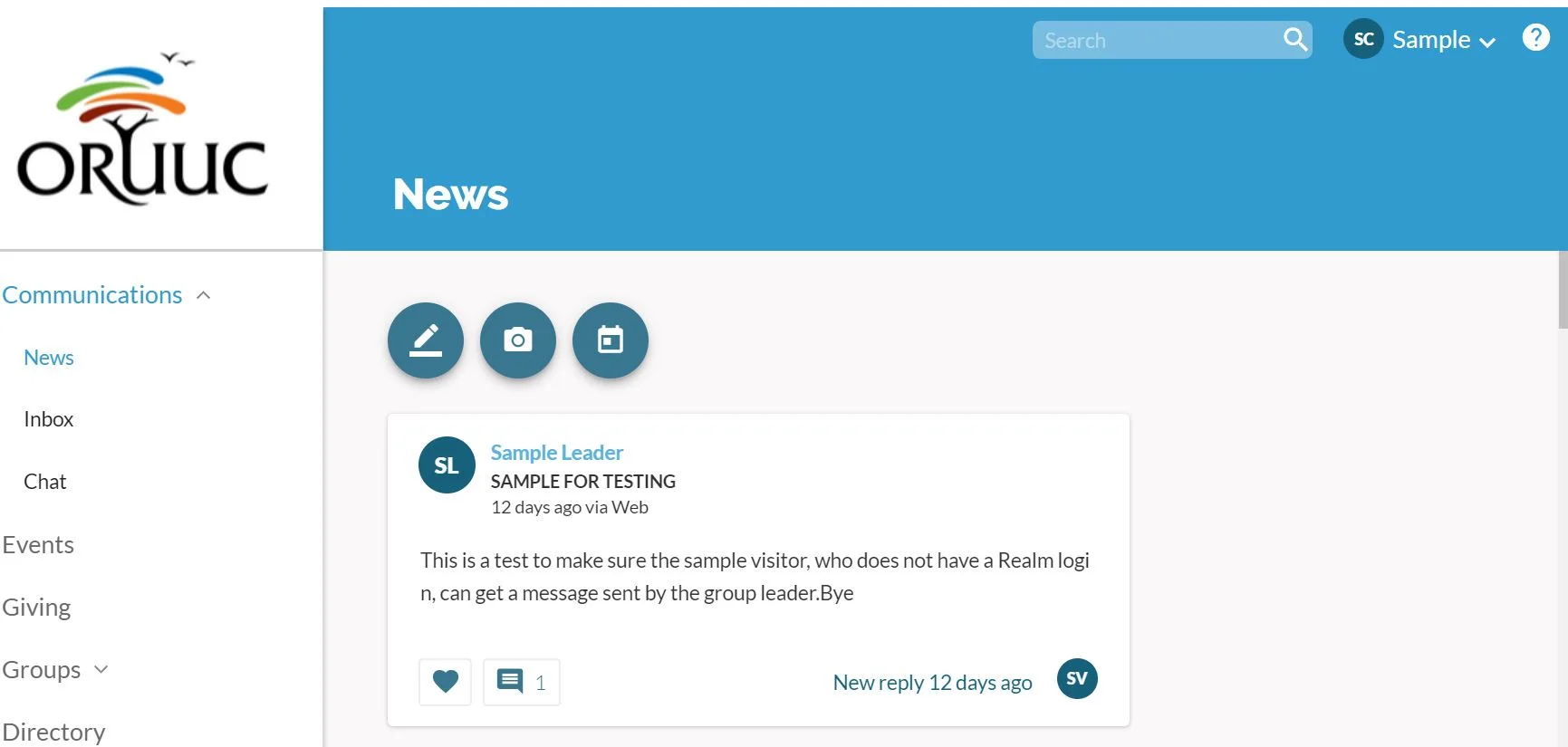 Using Realm, the new church database — ORUUC