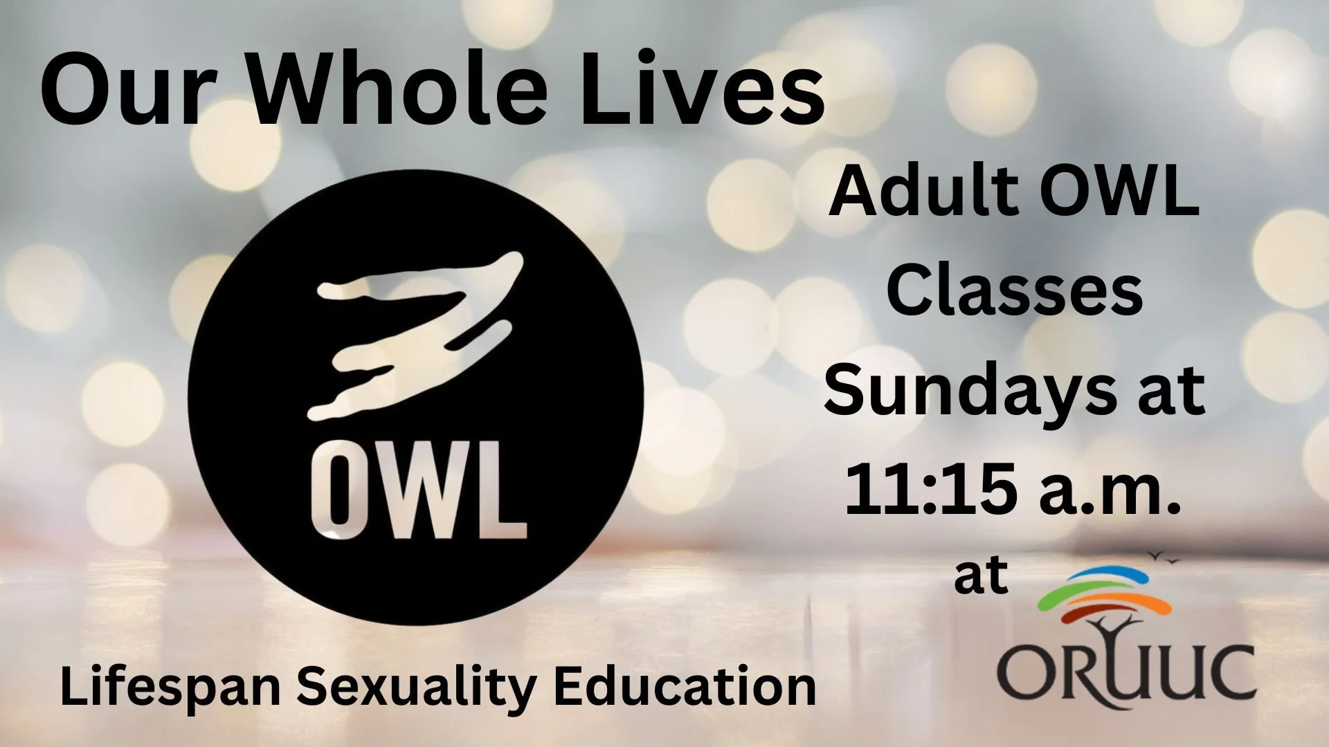 Faith Formation for Adults — ORUUC