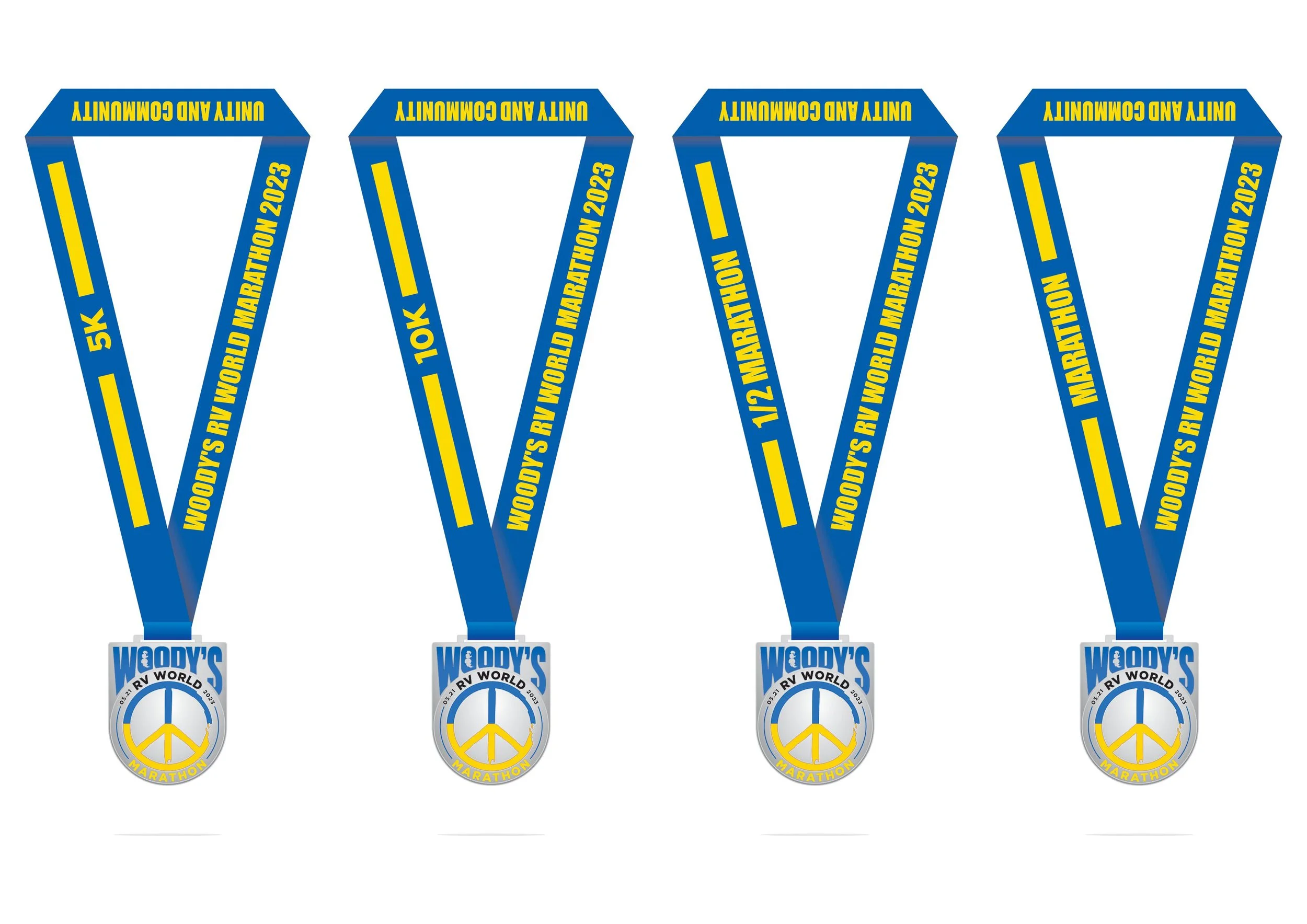 T-Shirts & Medals — Woody's RV World Marathon/Half/10k/5k