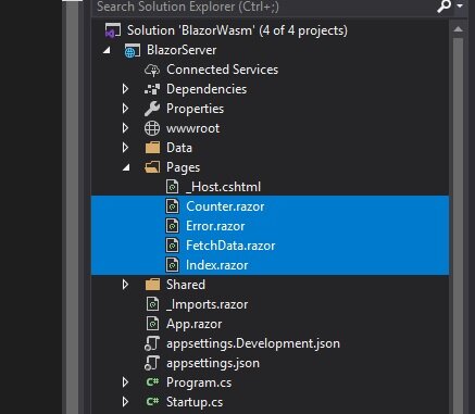 Reuse Blazor WASM UI in Blazor Server — App vNext