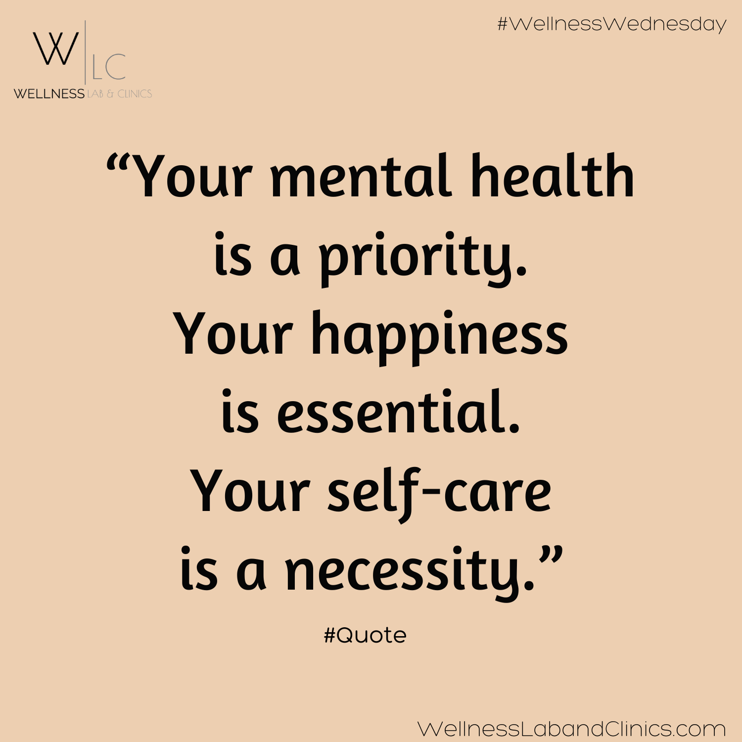 WELLNESS WEDNESDAY: You Are Important — Wellness Lab & Clinics