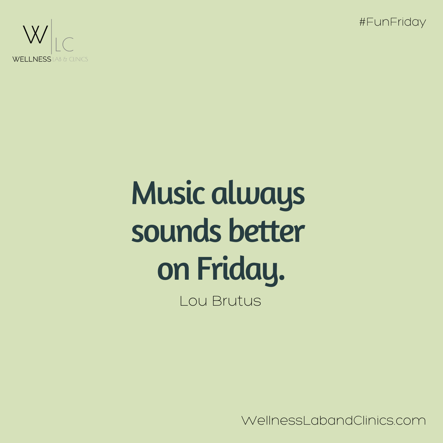 FUN FRIDAY: Turn It Up — Wellness Lab & Clinics