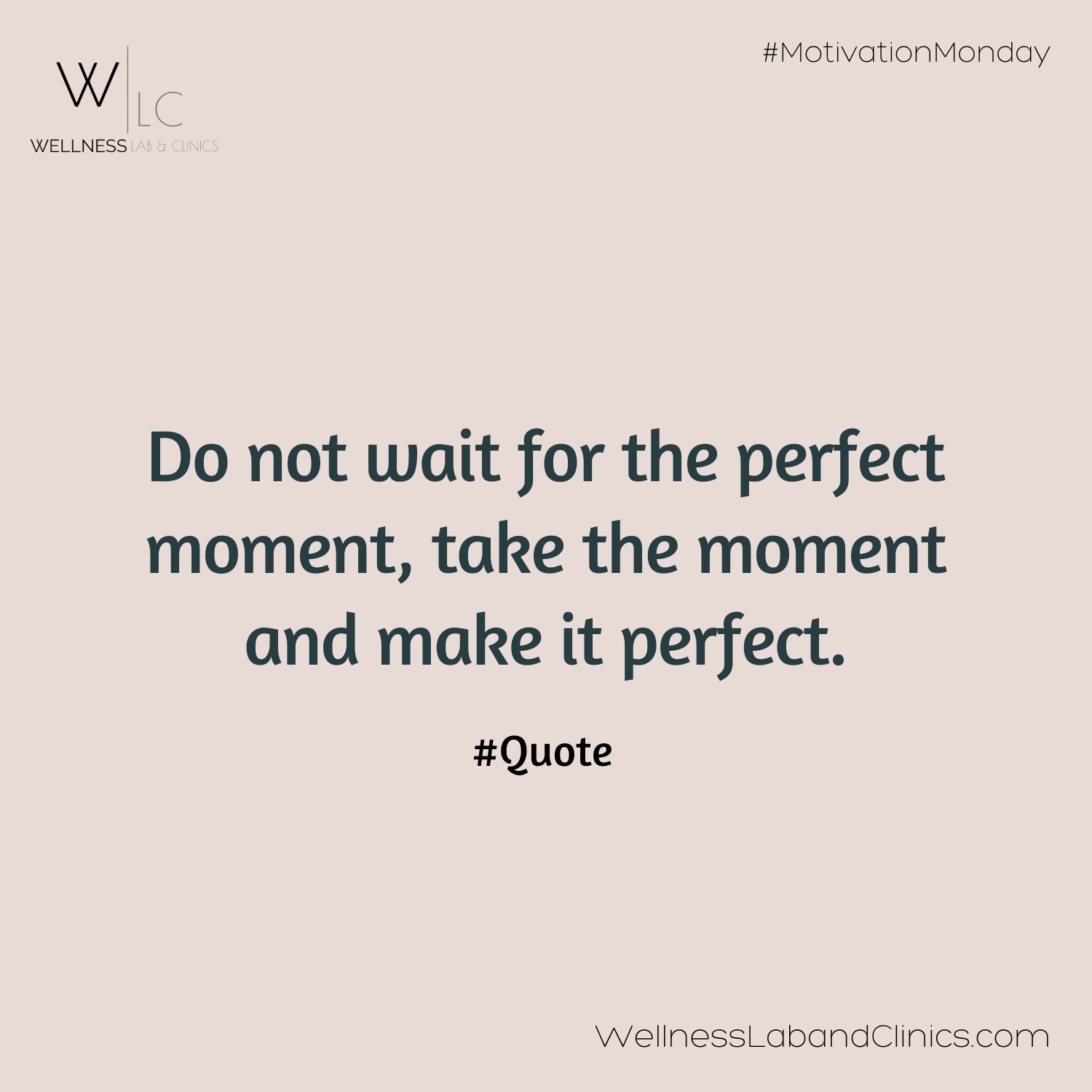 MOTIVATION MONDAY: Seize The Moment — Wellness Lab & Clinics
