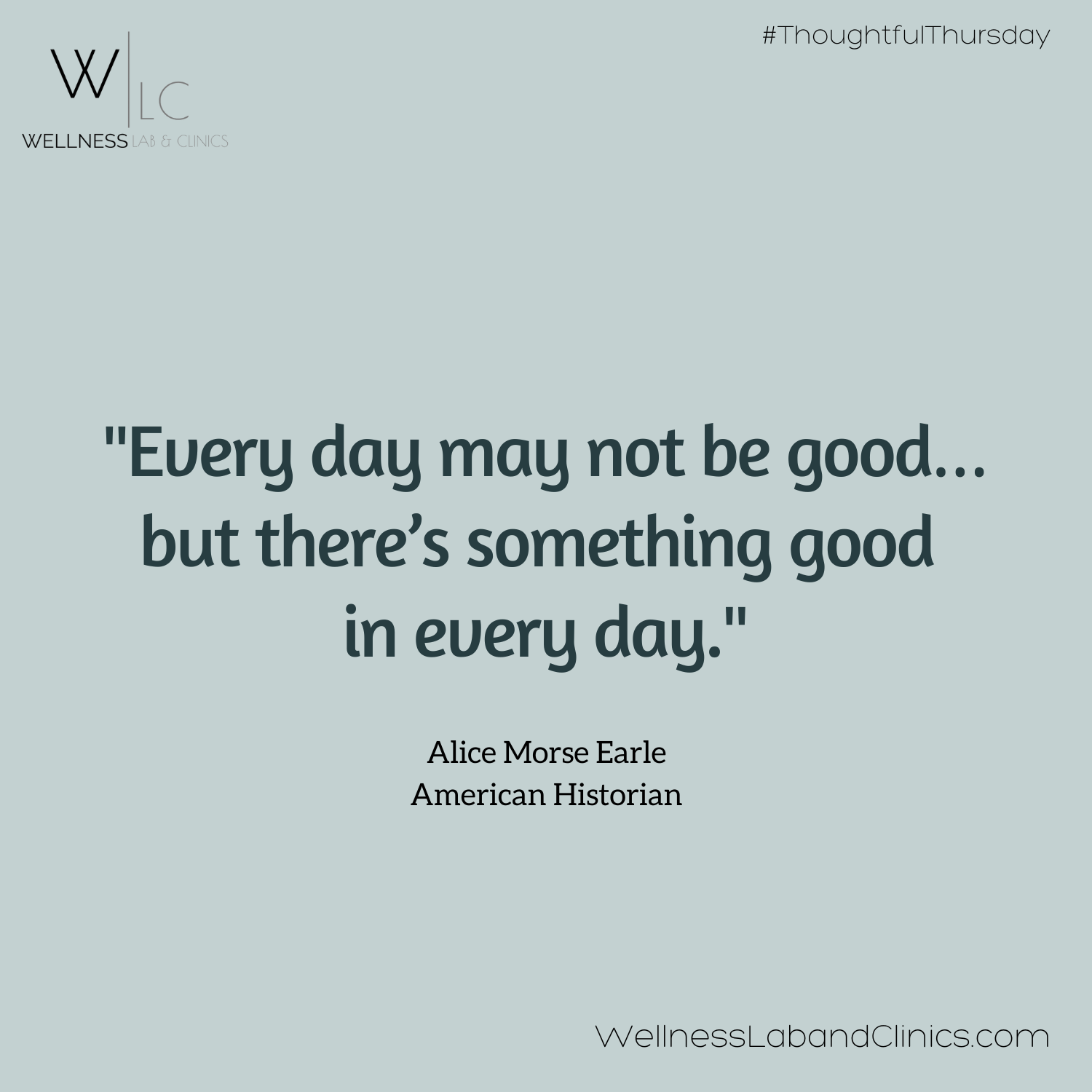 THOUGHTFUL THURSDAY: The Good — Wellness Lab & Clinics