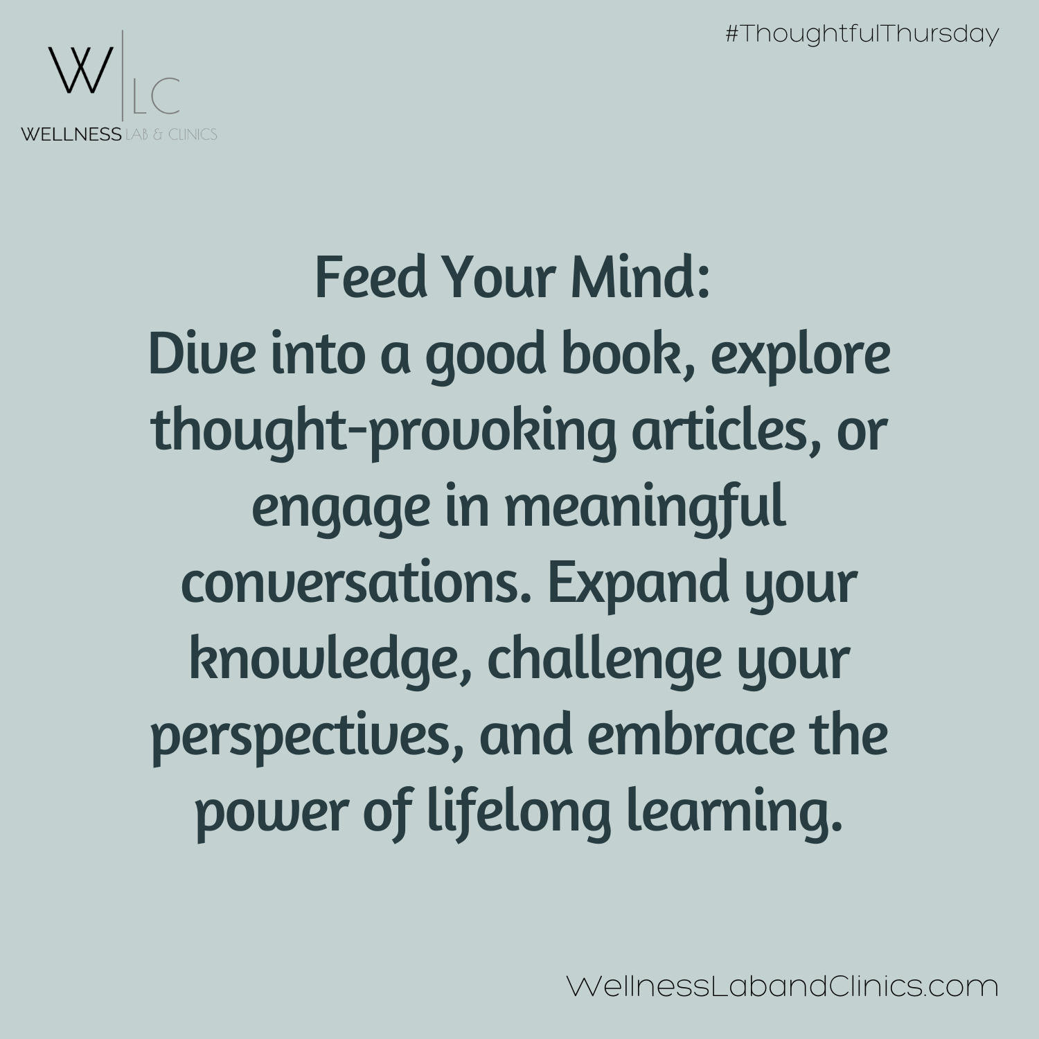 THOUGHTFUL THURSDAY: A Good Investment — Wellness Lab & Clinics